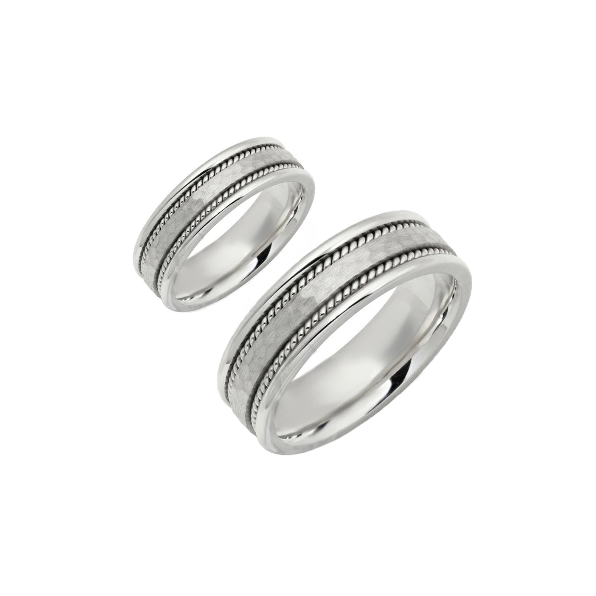 Argollas De Matrimonio Modernas En Plata 950 Con Grabado – Joyería Renue